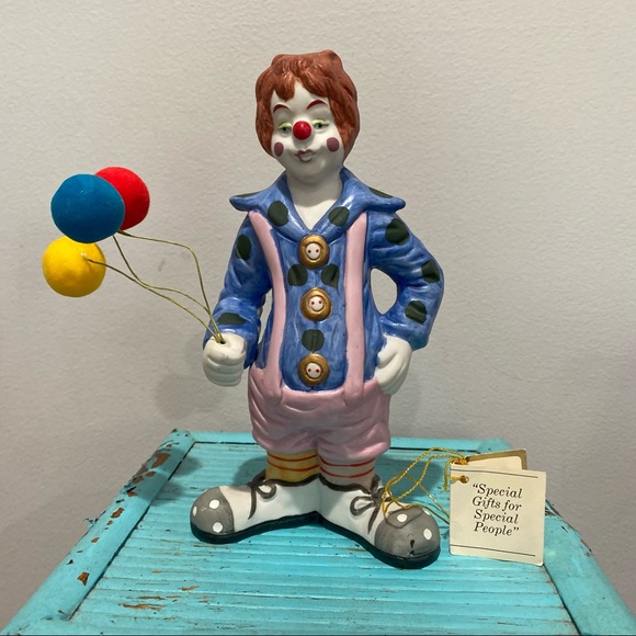 Vintage | Accents | Vintage 8 Clown With Balloons Taiwan Roc | Poshmark